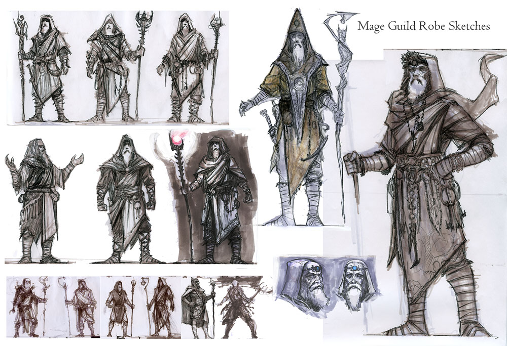 Art of Ray Lederer: TESV:Skyrim - Mages Pt. 2